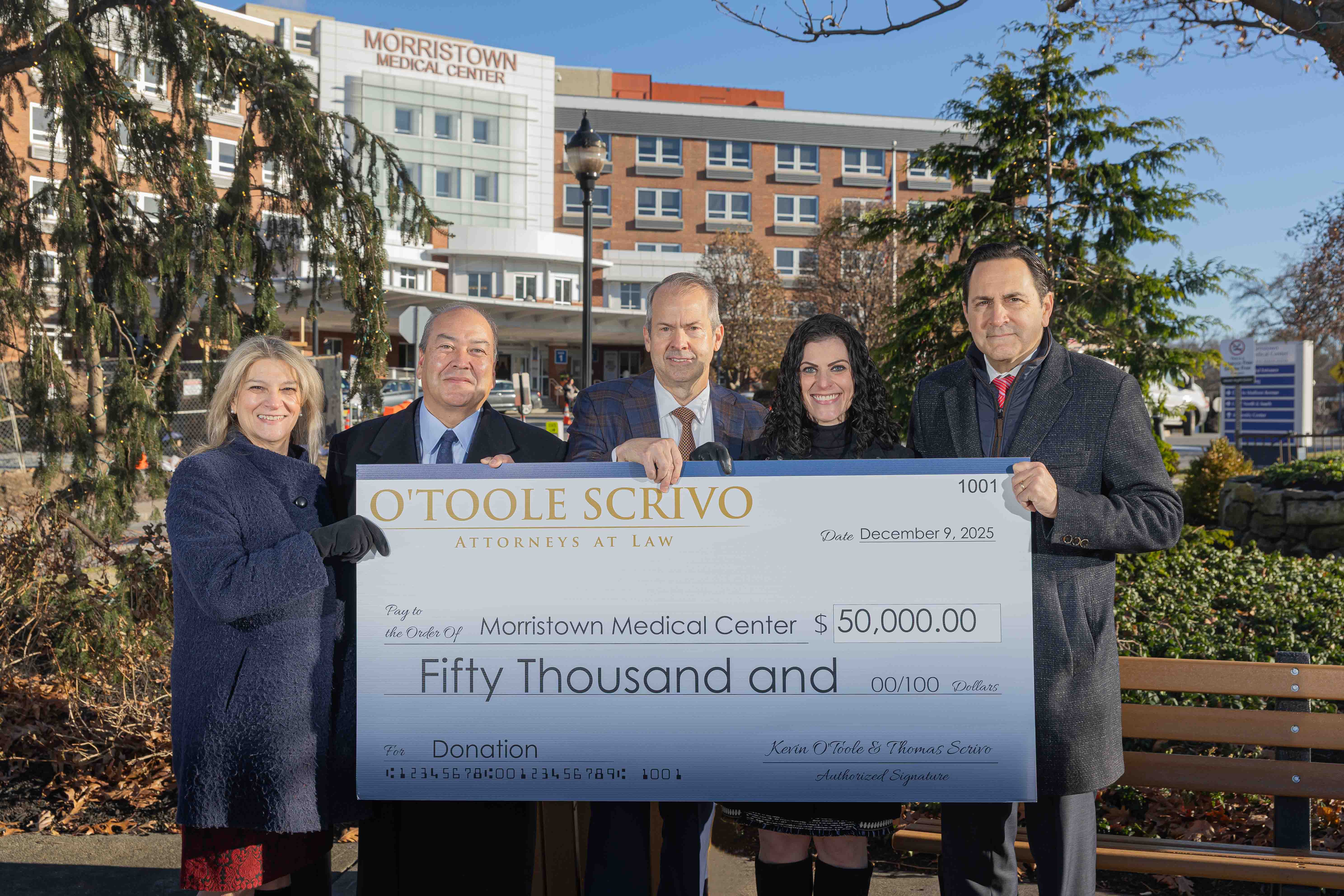 OS Donates to Morristown Medical Center’s Behavioral Health Assessment ...